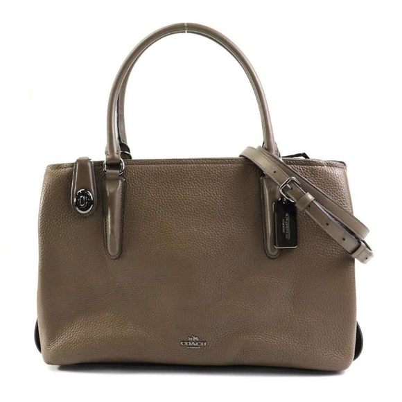 OTHERS | Bags | Coach Coach Handbag Shoulder Bag Leather Khaki Brown ...